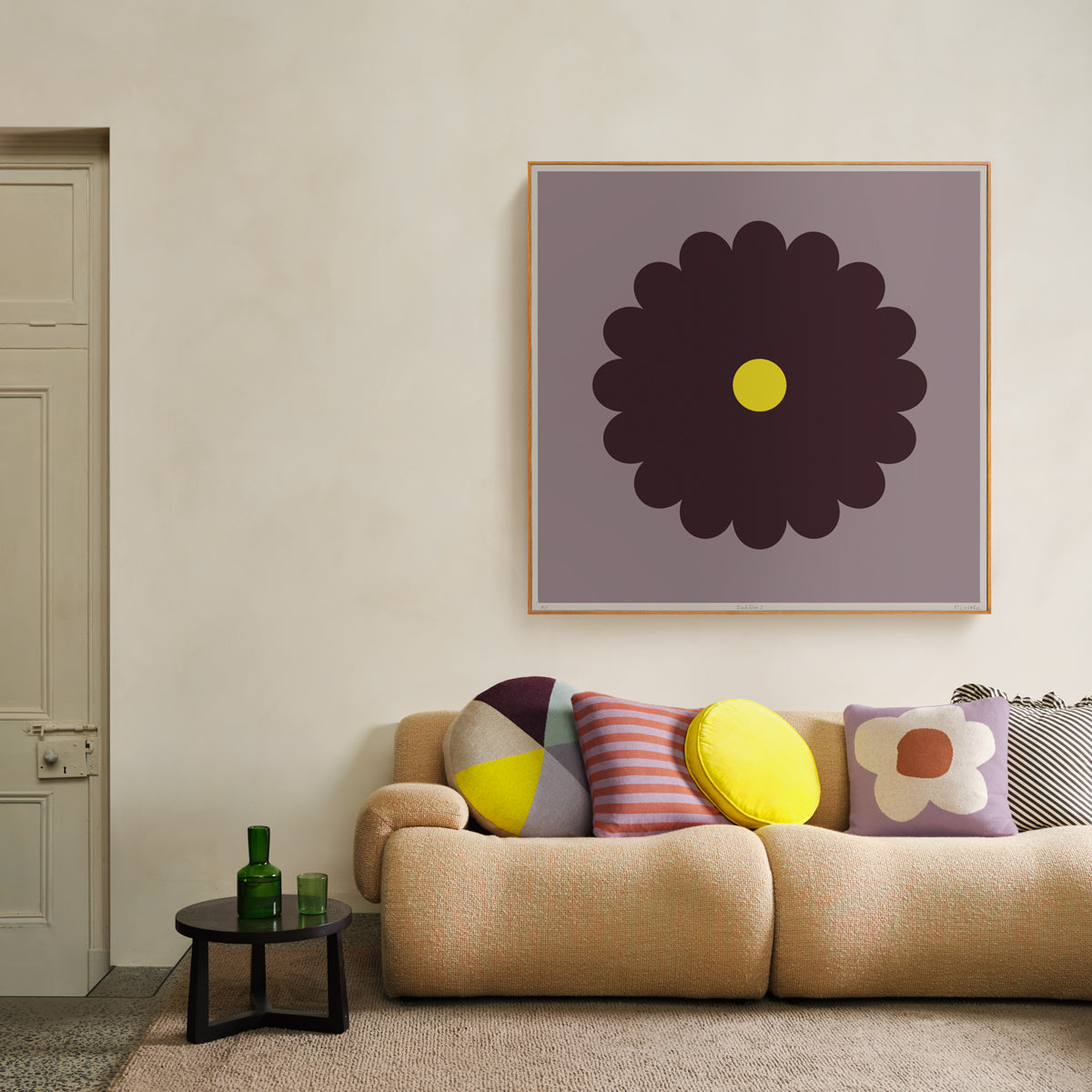 IRIS KNIT CUSHION – CASTLE