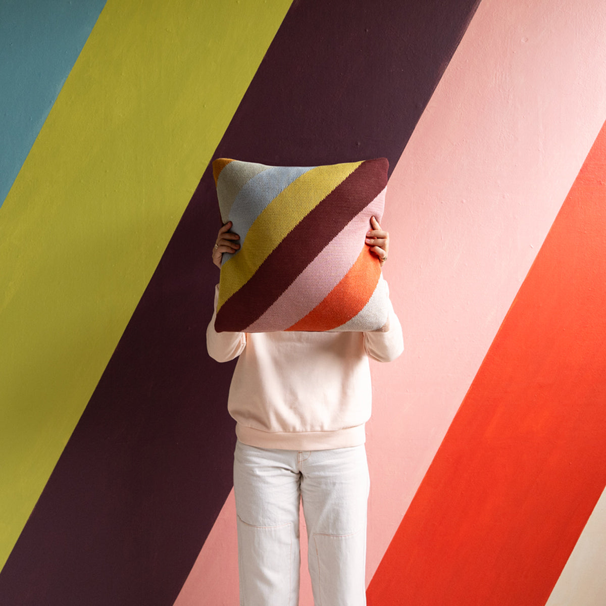 BIG TOP STRIPE CUSHION – CASTLE