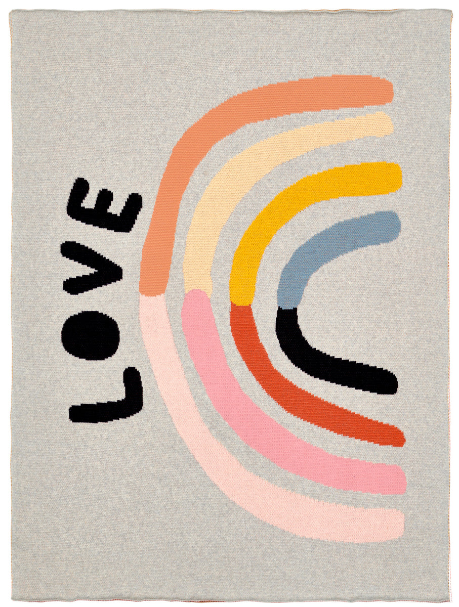 LITTLE LOVE RAINBOW BABY THROW – CASTLE