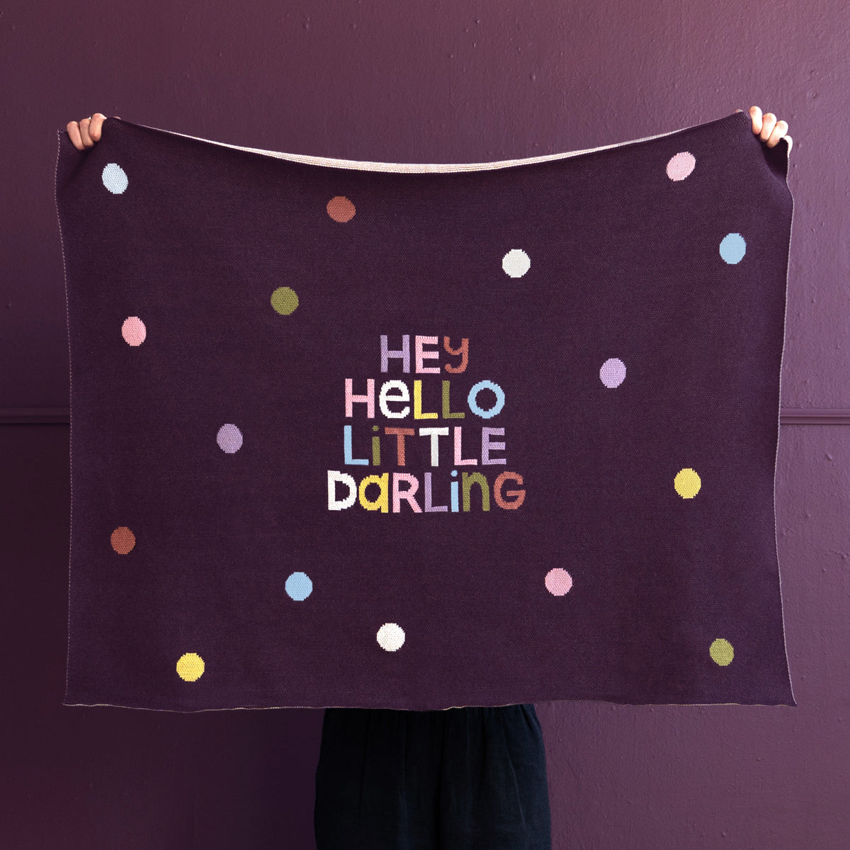 HELLO DARLING BABY THROW – CASTLE